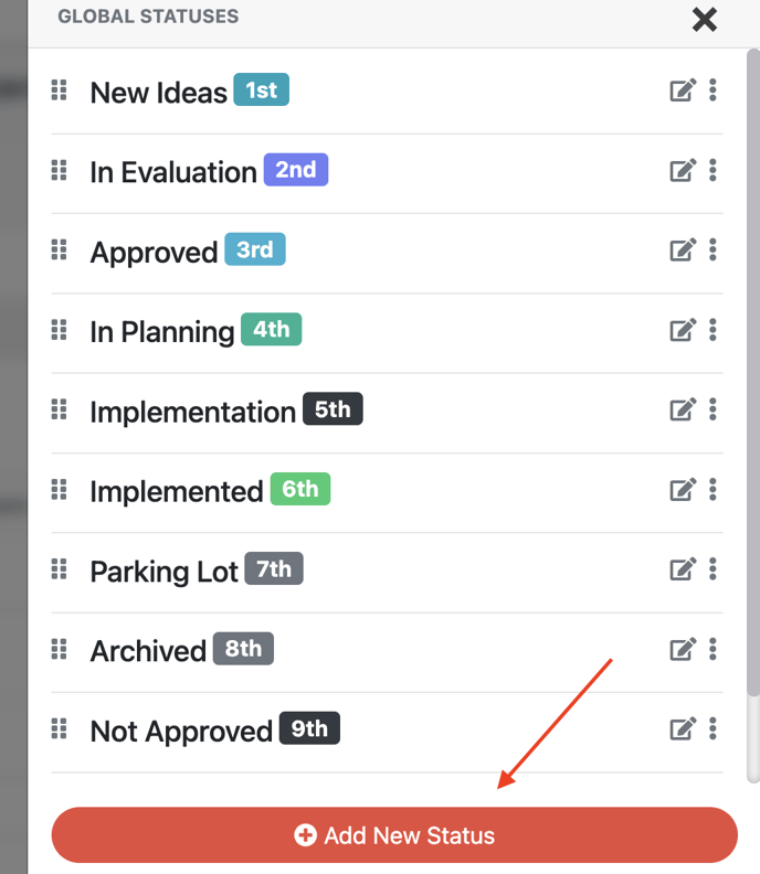 Adding Customizable Global Statuses to your Workflow